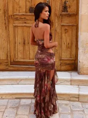 OUTCAST Tamsin Maxi Dress Alena - Pink/print