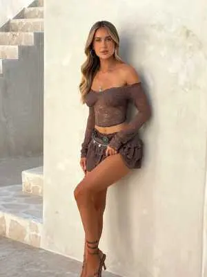 OUTCAST Emerson Mini Skirt - Brown