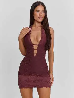 OUTCAST India Mini Dress - Brown