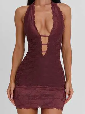 OUTCAST India Mini Dress - Brown
