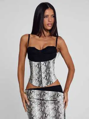 OUTCAST Ravelle Snake Print Top
