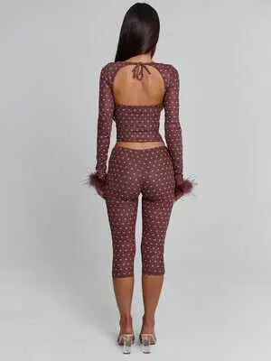 OUTCAST Mahria Polka Dot Capri
