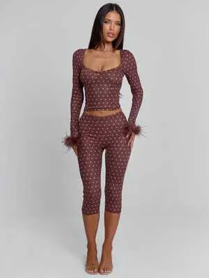 OUTCAST Mahria Polka Dot Capri