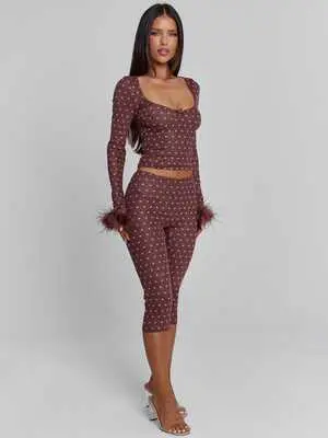 OUTCAST Mahria Polka Dot Capri