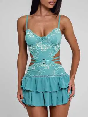OUTCAST Santana Mini Dress - Blue
