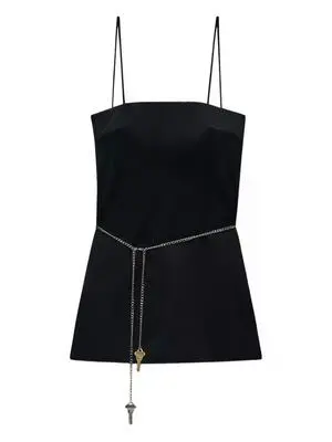 Alexander Wang Chain-embellished Mini Dress - Black