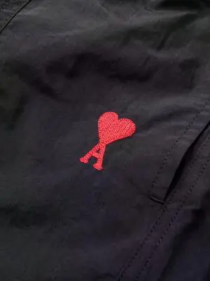 AMI Paris Embroidered-logo Swim Shorts