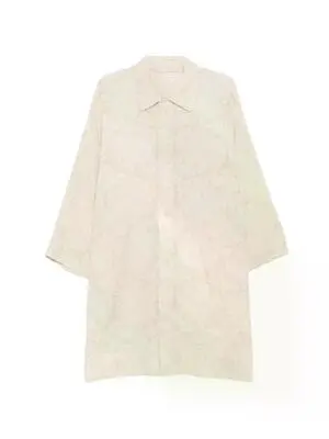 KINYAN LAM Patterned Collared Coat