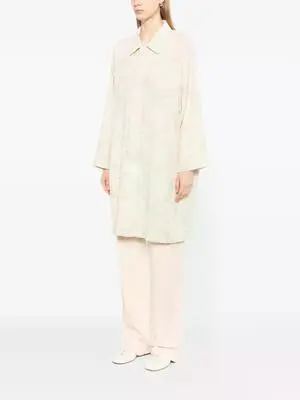 KINYAN LAM Patterned Collared Coat