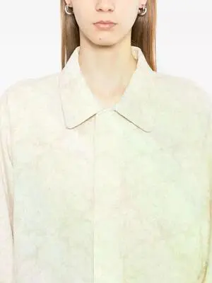 KINYAN LAM Patterned Collared Coat