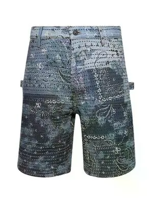 PARIS LAUNDRY Bandana Print Carpenter Shorts