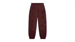 DENIM TEARS Faded Mono Cotton Wreath Sweatpant - Beet Root