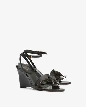 Isabel Marant Anerya Leather Wedge Mules