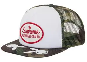 Supreme Playboy Mesh Back 5-panel Cap - Woodland Camo