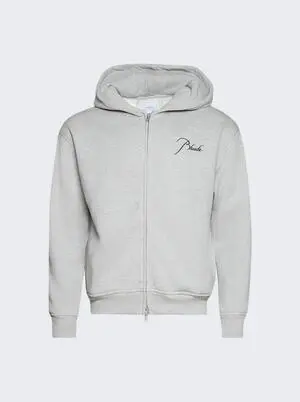 Rhude Classique Zip-up Hoodie - Gray