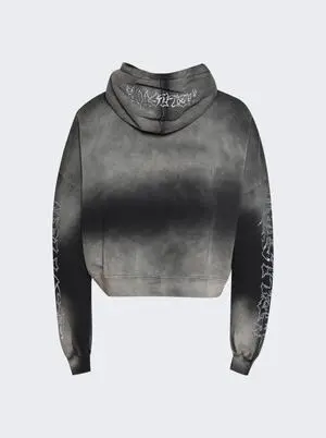 HELLSTAR Stars Shine Graffiti Hoodie - Black