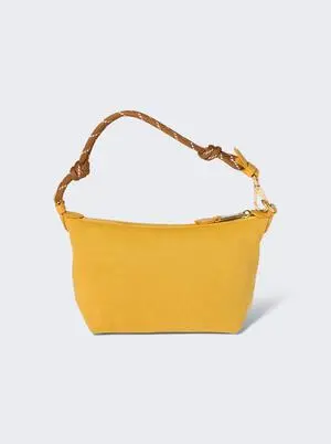 Miu Miu Spirit Gabardine Pouch Bag - Gold