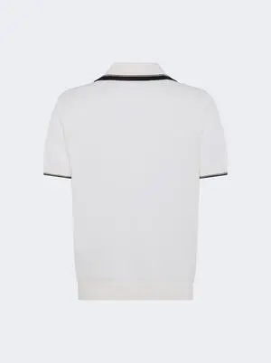 AMAN TENNIS CLUB Knitted Tennis Polo Natural