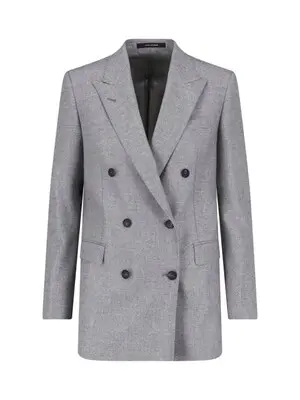Tagliatore J-jasmine Double-breasted Blazer - Gray