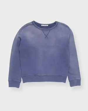 Acne Studios Washed Logo Sweatshirt - Navy