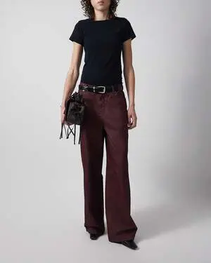 GOLDEN GOOSE Journey Melody Boyfriend Denim - Bordeaux