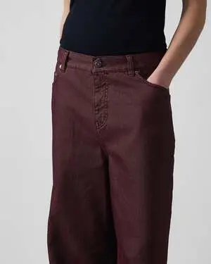 GOLDEN GOOSE Journey Melody Boyfriend Denim - Bordeaux