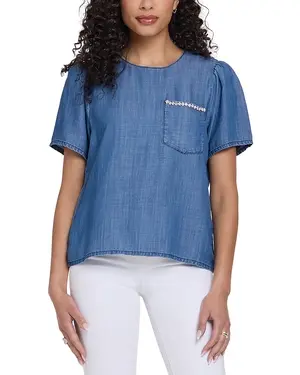 NYDJ Puff Sleeve Tee
