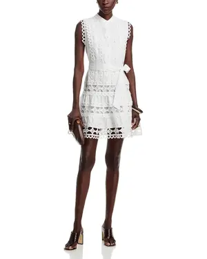 LAYERED WITH LOVE Aubrey Tie Front Shirtdress