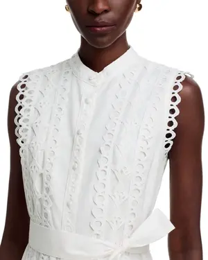 LAYERED WITH LOVE Aubrey Tie Front Shirtdress
