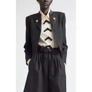 Valentino Garavani Wool And Mohair Crop Jacket