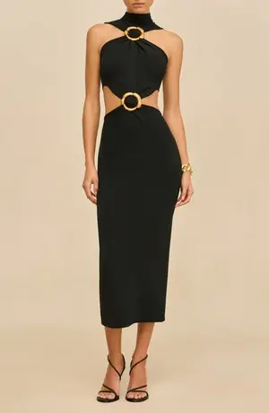 Cult Gaia Ambar Cutout Sleeveless Dress - Black