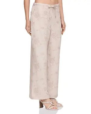 Bagatelle Embroidered Tie Front Pants