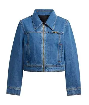 COACH Sculpted C Shrunken Denim Jacket