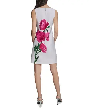 Karl Lagerfeld Paris Floral Printed A-line Dress