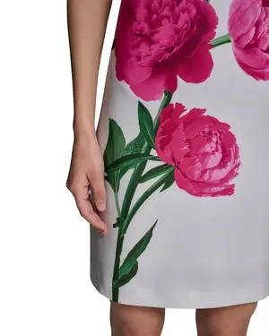 Karl Lagerfeld Paris Floral Printed A-line Dress