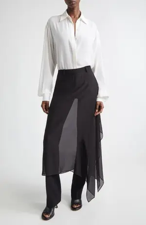 Michael Kors Veiled Stretch Virgin Wool Trousers