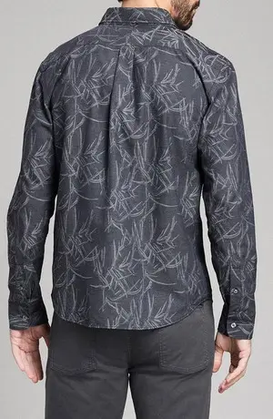 Billy Reid Mélange Reeds Wilson Button-up Shirt