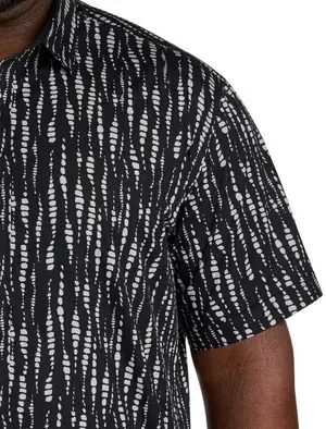 SYNRGY BY DXL Big & Tall Dotted Wave Print Sport Shirt