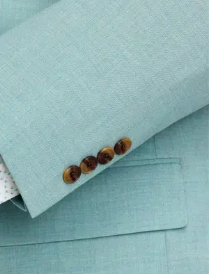 SYNRGY BY DXL Big & Tall Machine Washable Suit Jacket - Teal