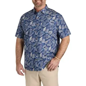 OAK HILL BY DXL Big & Tall Pineapple Print Sport Shirt