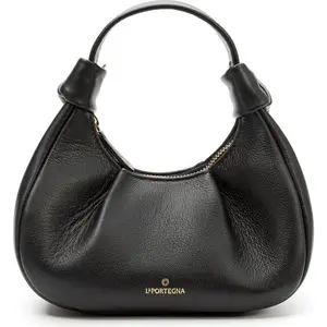 LA PORTEGNA Anita Hobo Bag - Black