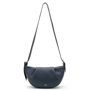LA PORTEGNA Claudia Adjustable Strap Shoulder Bag - Navy