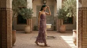 RAFFYA Tangiers Tiered Maxi Dress - Ercu