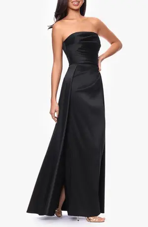 XSCAPE EVENINGS Mikado Strapless Gown