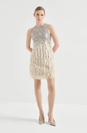 Brunello Cucinelli Dégradé Mini Dress
