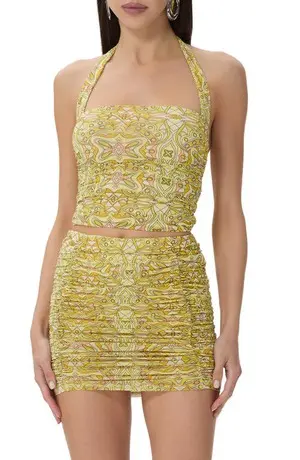 AFRM Aranya Halter Top - Sunlight Tile