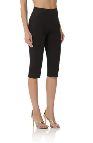 AFRM Calla Faux Leather Capri Pants - Noir