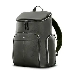 SAMSONITE Leather Backpack - Olive