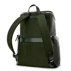 SAMSONITE Leather Backpack - Olive