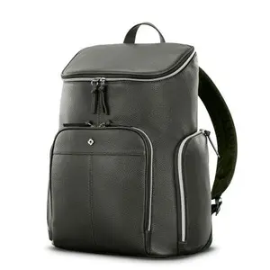 SAMSONITE Leather Backpack - Olive